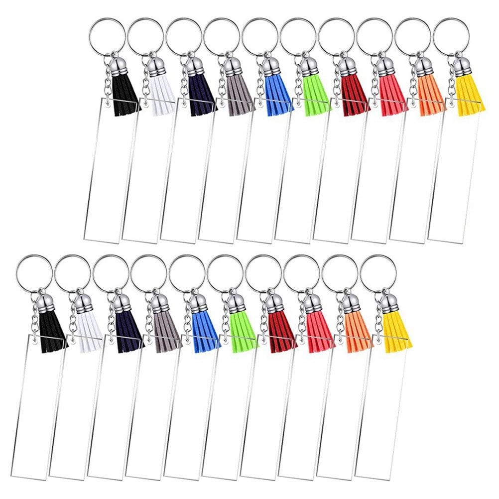 Tineasur Diy Key Pendant Acrylic Assorted Color 20Pack - Walmart.com