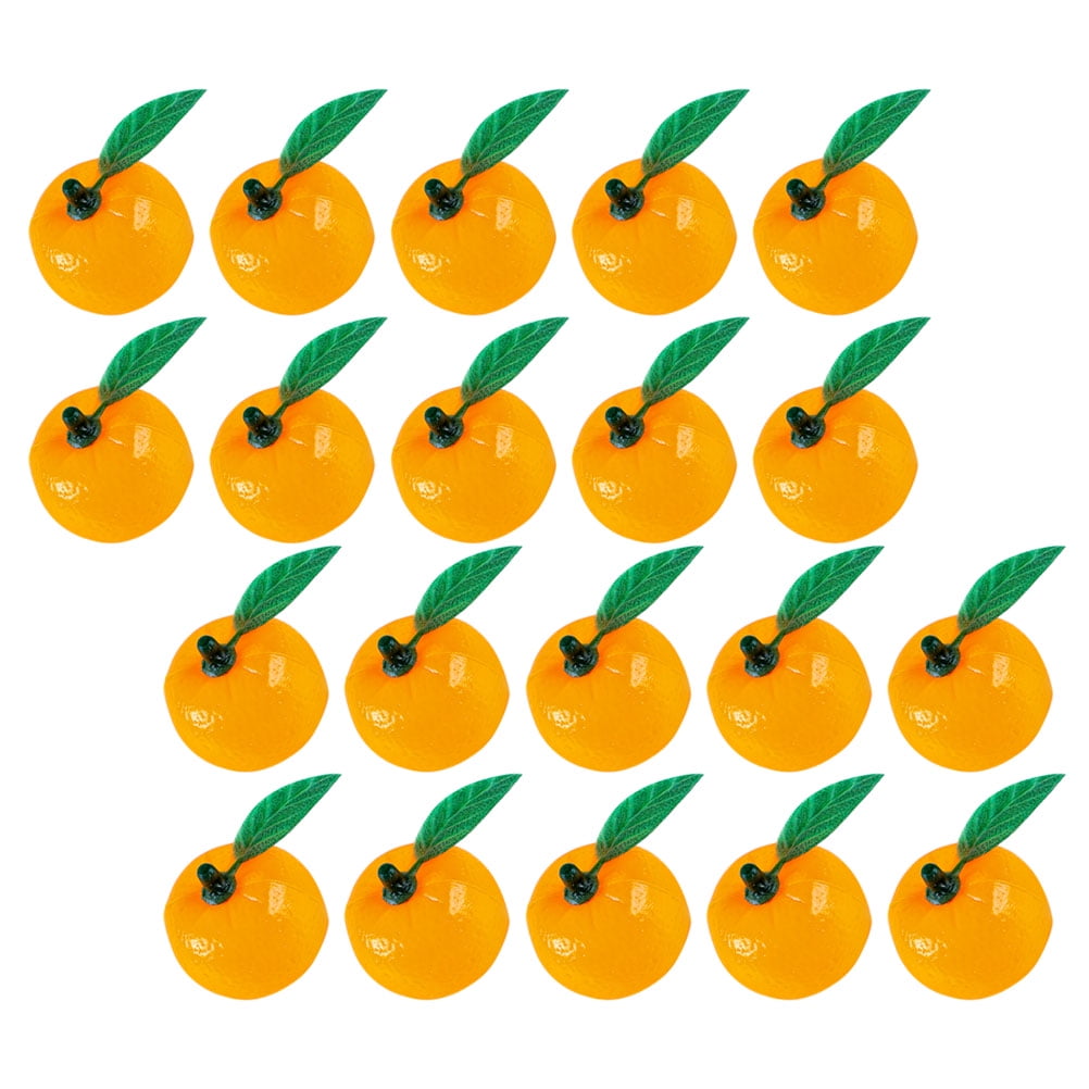 Tineasur 20Pcs Artificial Oranges Foam and PVC Lifelike Fruit ...