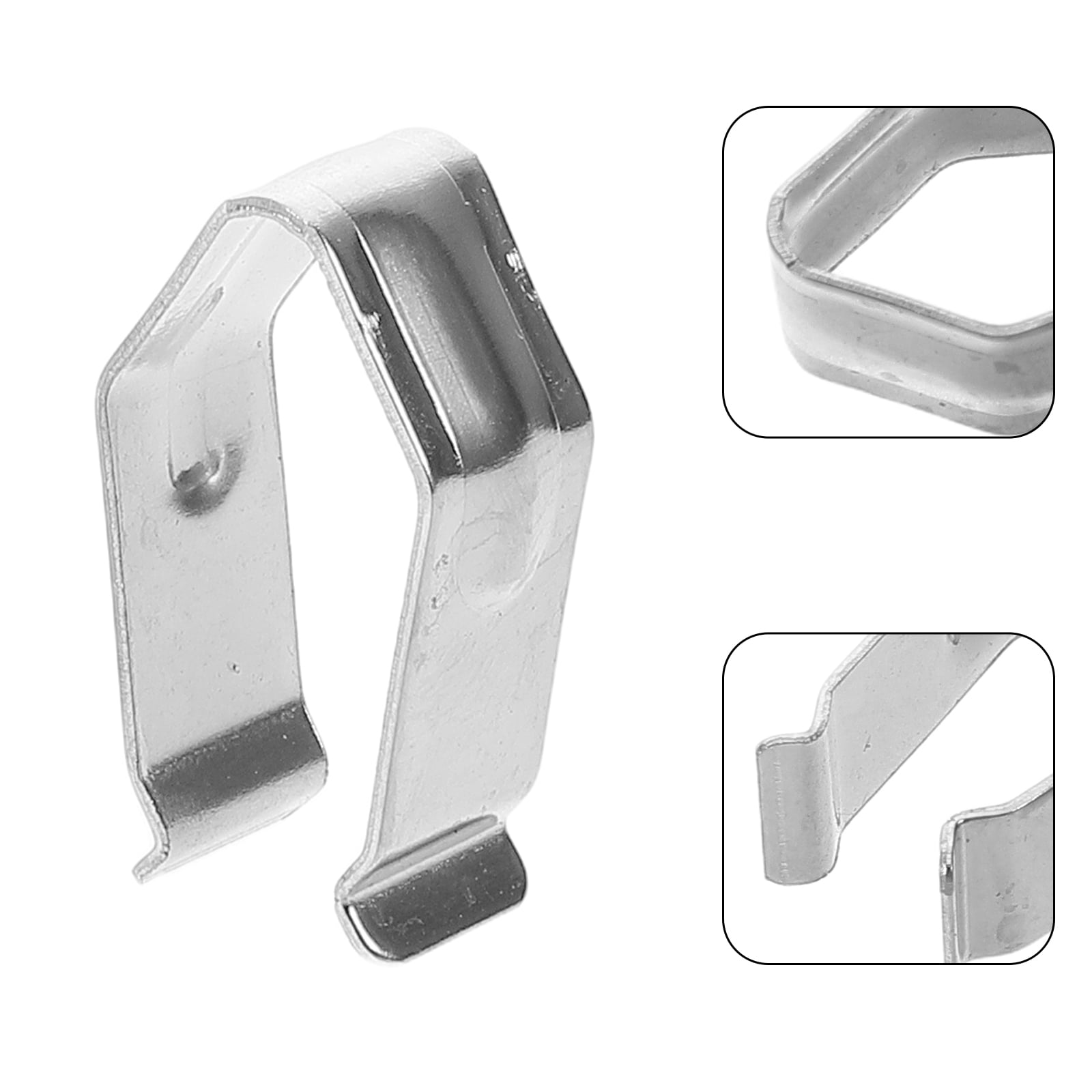 Tineasur 20Set Hanger Clip Spring Shape Iron Galvanized Finish Clothes ...