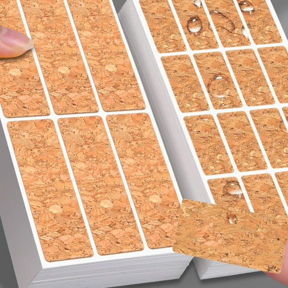 Tineasur Adhesive Cork Labels for Organizing Bottles and Jars Chocolate ...