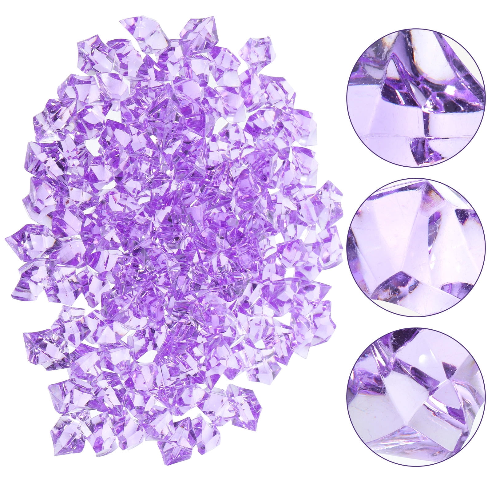 Tineasur 260Pcs Fake Rocks Acrylic Ice Cubes for DIY Projects - Walmart.com