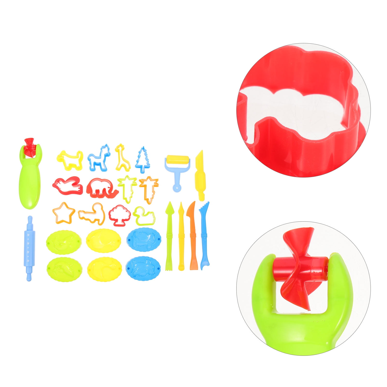 Tineasur 26Pcs Playing Clay Tools for Children Various Shapes Plastic ...