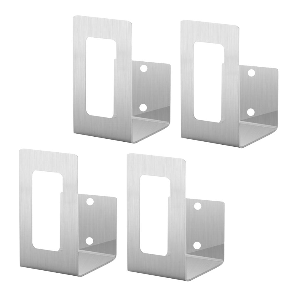 Tineasur 4Pcs Wall Mounted Lid Holder Silver Pan Organizer Kitchen ...