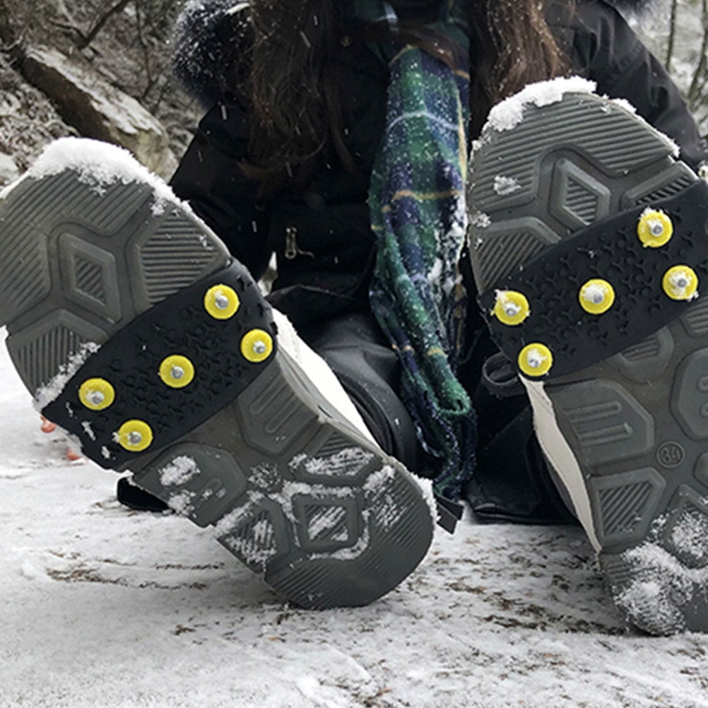 Tineasur Crampon Spikes Tpe Anti-Slip Grippers for Archery Black 2Pairs ...