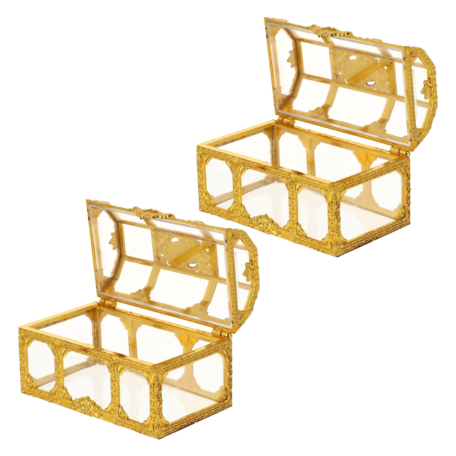 Tineasur 2Pcs Decorative Box with Hinged Lid Assorted Color for Home ...