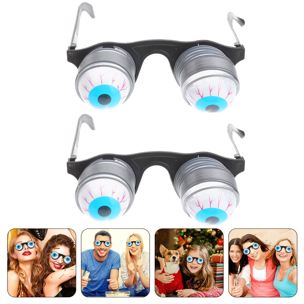 Tineasur 2Pcs Eyeball Glasses with Cartoon Design for Young People ...
