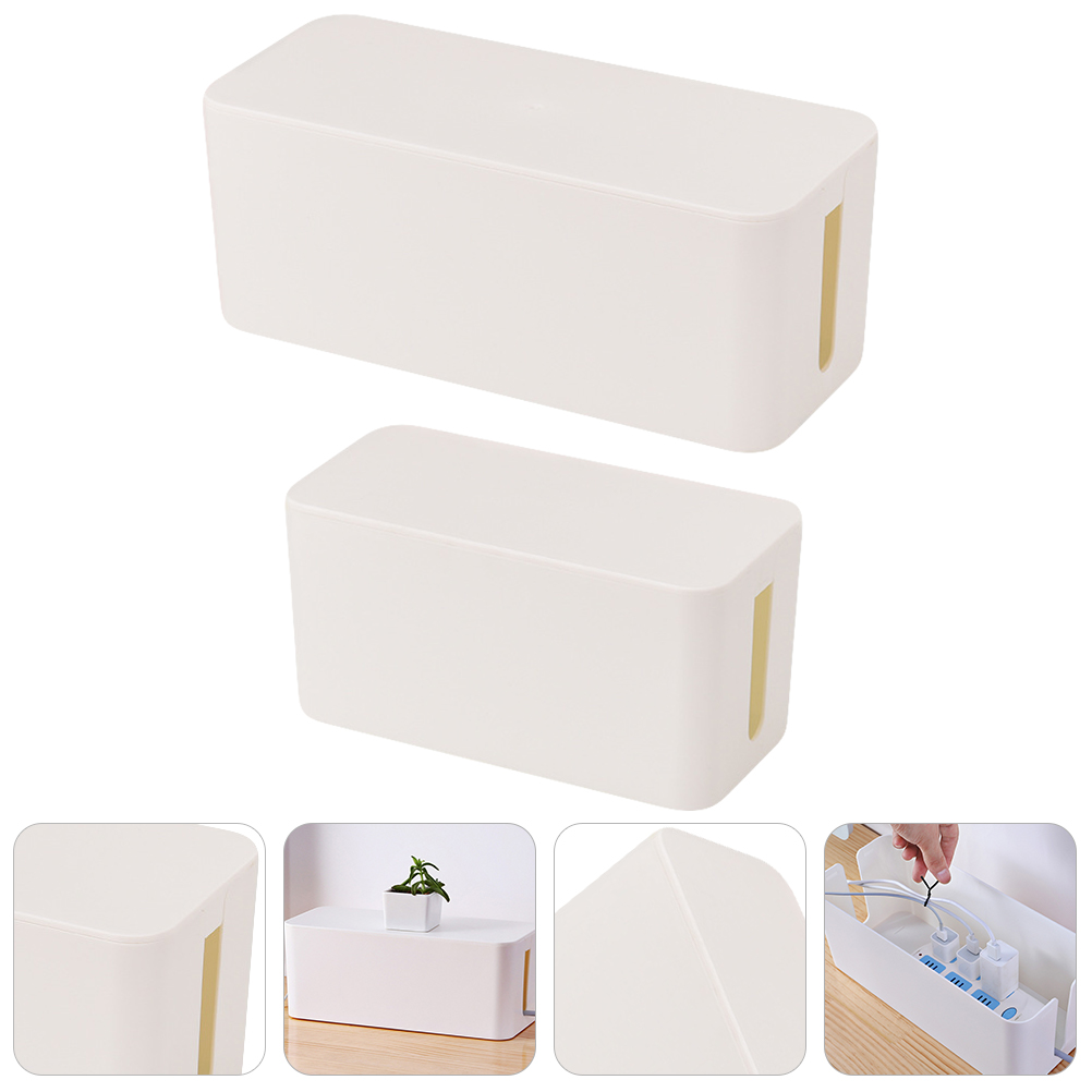 Tineasur 2Pcs Fresh Design Wire Management Container Suitable for ...