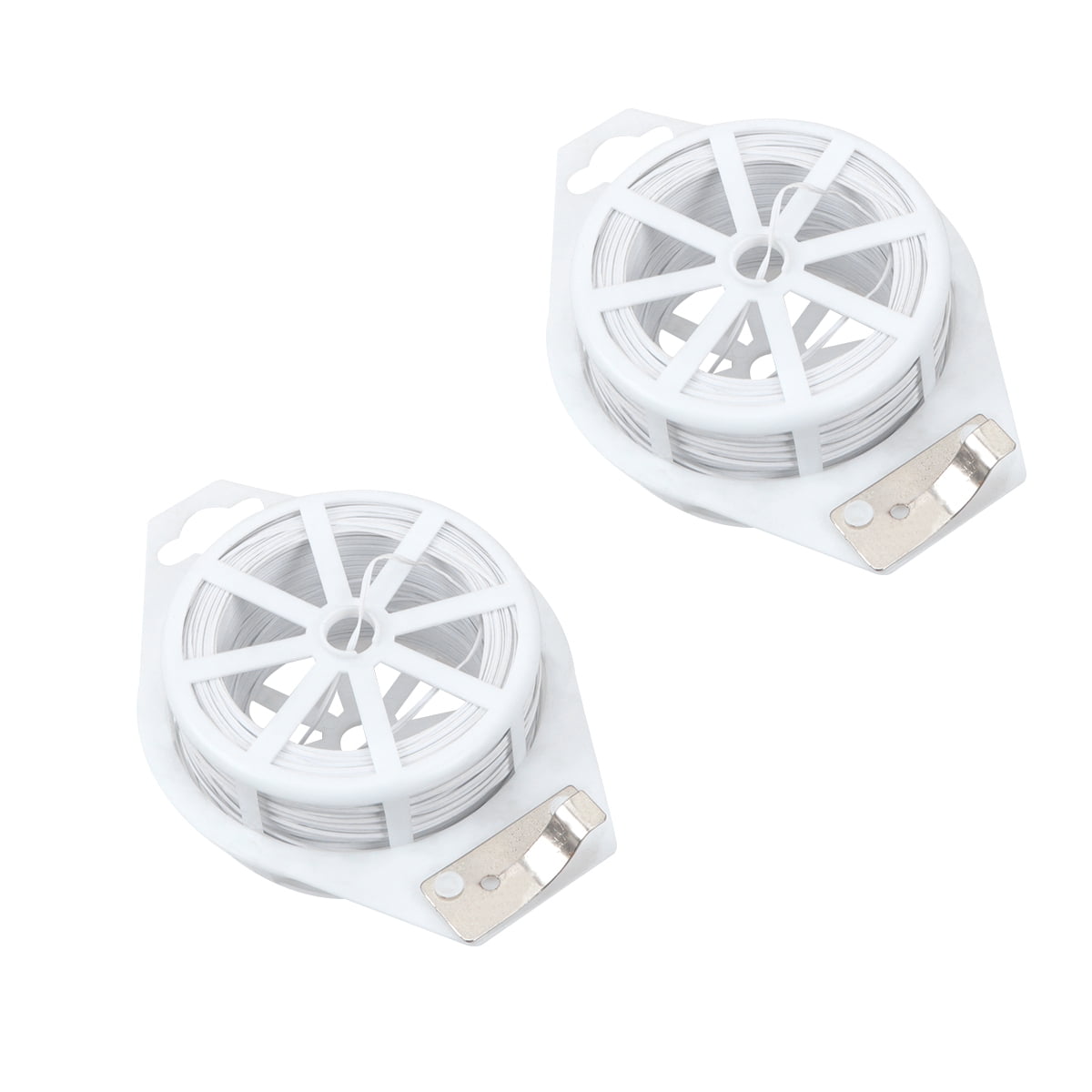 Tineasur 2-Pack White Flexible Plastic Coated Bonsai Growing Wire Ties ...