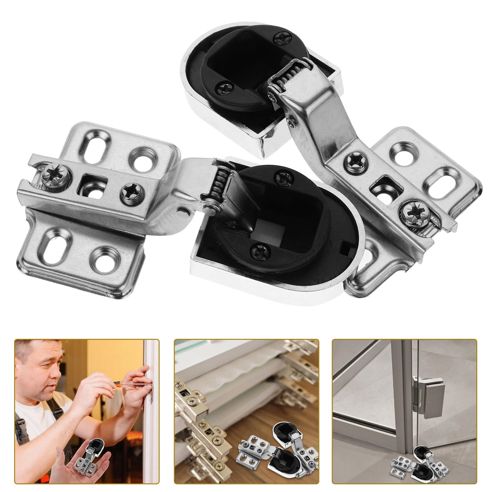 Tineasur Assorted Color Iron and Plastic Cabinet Hinge for Home Use ...