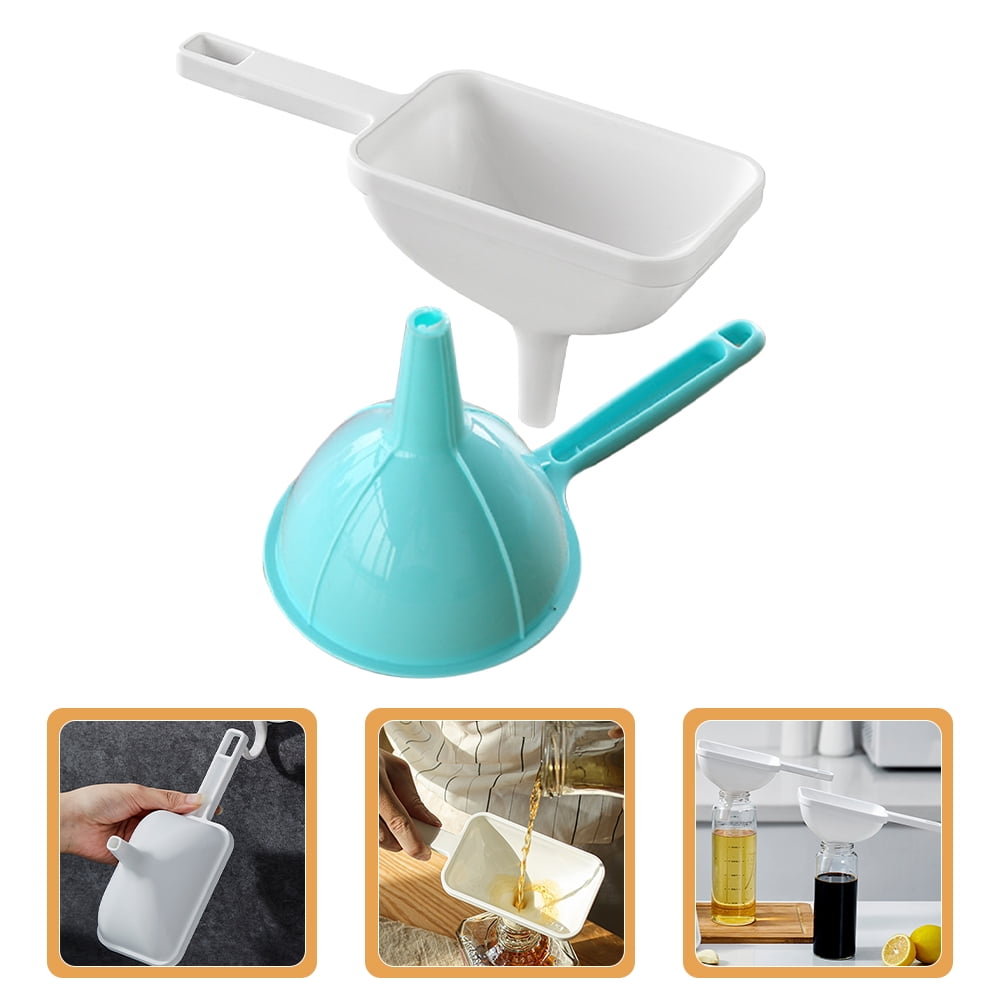 Tineasur 2pcs Food Grade Funnels for Kitchen Liquid Transfer Home Use ...