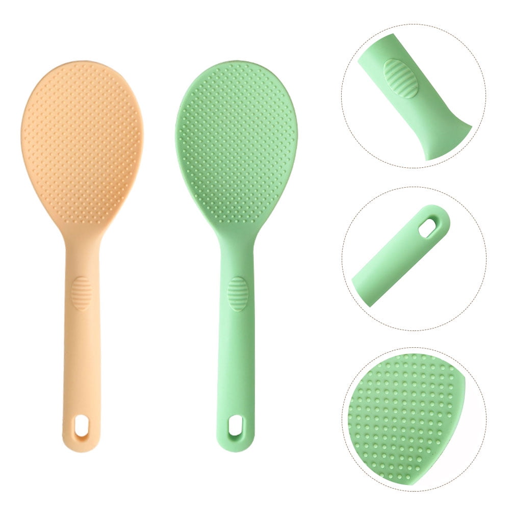 Tineasur Rice Paddle Kitchen Utensil Silicone 2Pcs for Meal Prep ...