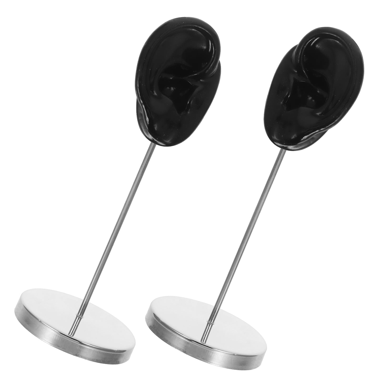 Tineasur 2Pcs Silicone Ear Jewelry Display Stand with Realistic Ear ...