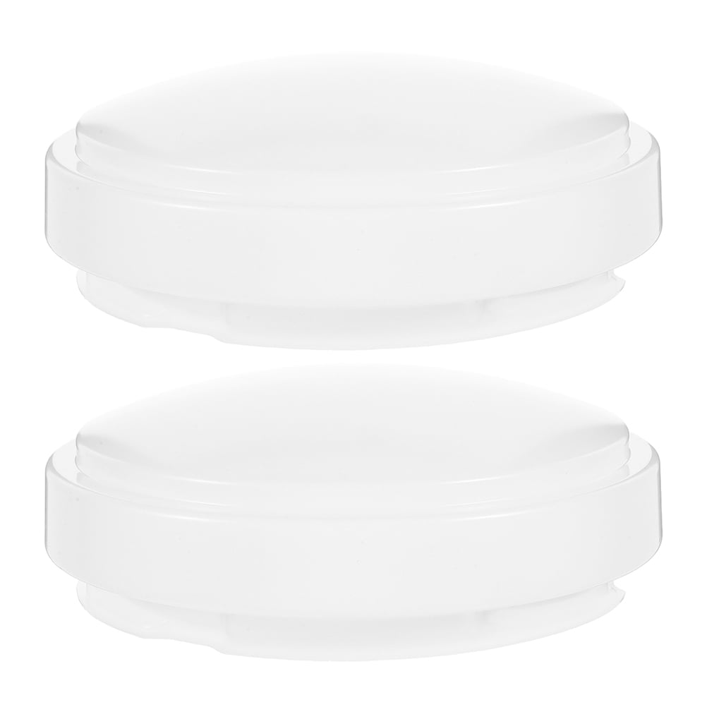 Tineasur 2pcs Round Dome Ceiling Light Shade White Plastic For Modern ...