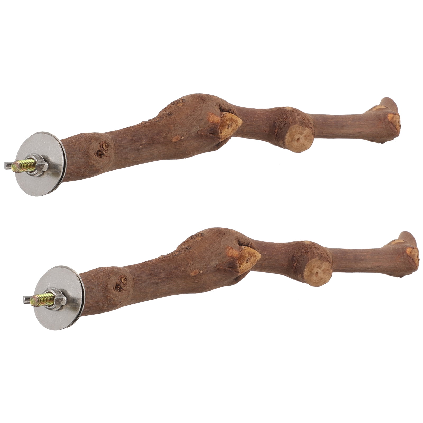 Tineasur Set of 2 Small Parrot Perches Grapevine Bird Stands in Light ...