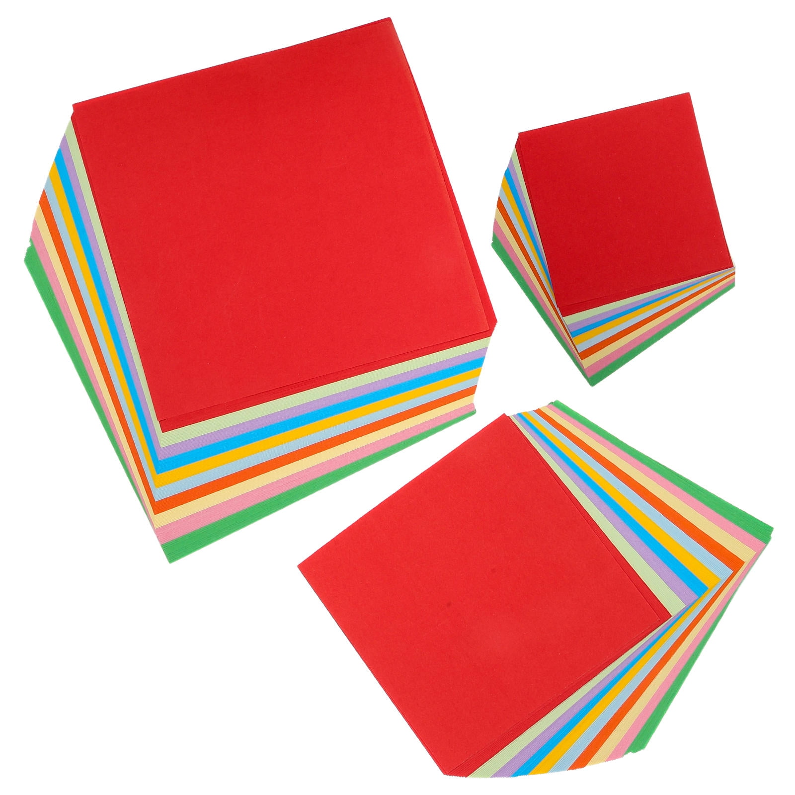 Tineasur 300PCS DIY Arts Crafts Assorted Color Square Folding Paper for ...
