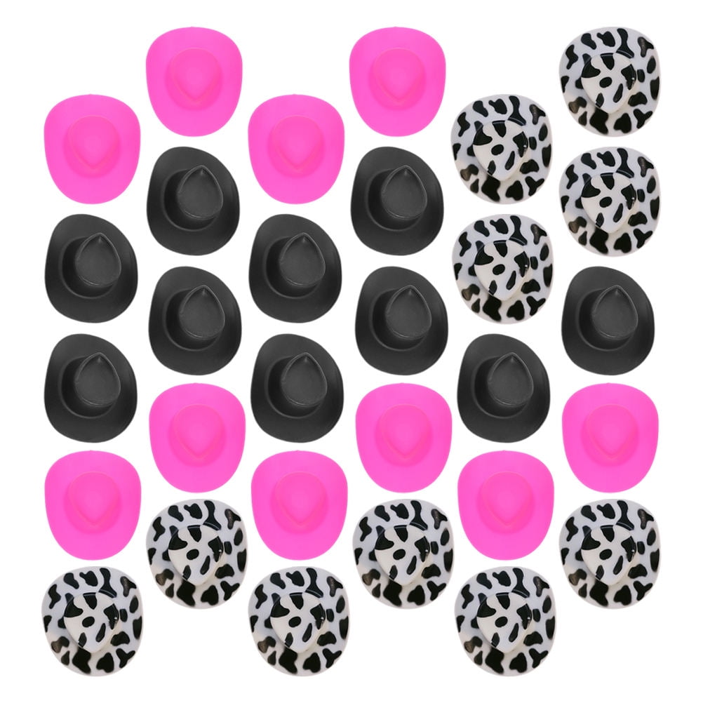 Tineasur Tiny Plastic Hats Black for Diy Projects 30Pcs - Walmart.com