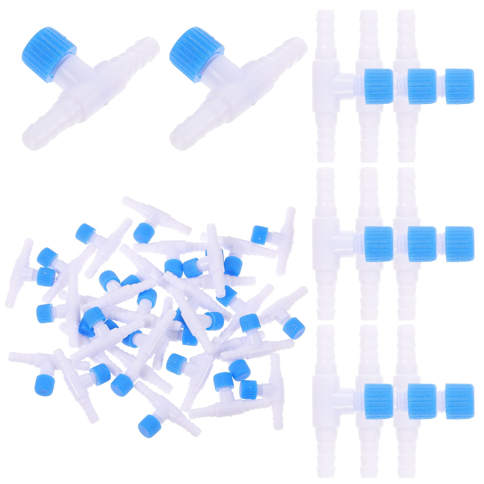 Tineasur Replaceable Aquarium Regulator Durable Plastic T-Shape Valve ...