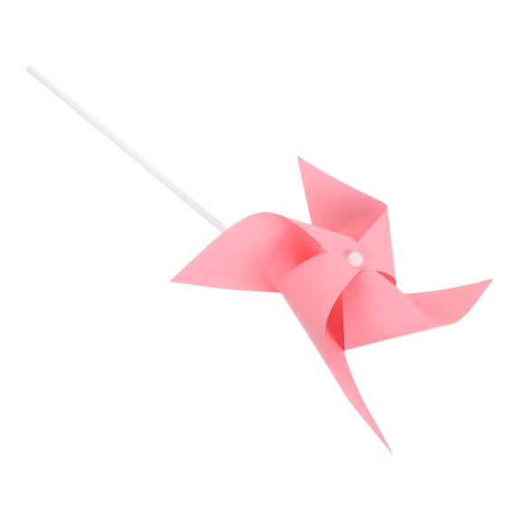 Tineasur 30Pcs Childrens Pinwheel Toy Pink Paper Craft Pinwheels for ...
