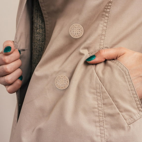 Tineasur 30pcs Domed Hollow-Out Buttons for Crafts and Clothing ...