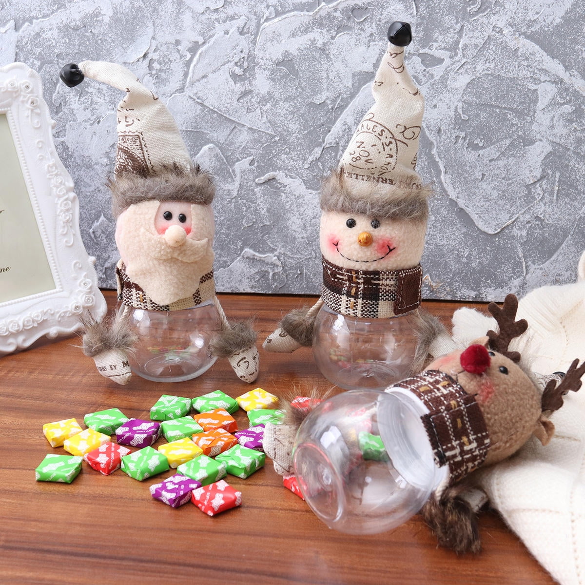 Tineasur Clear Cookie Jar Candy Jars Assorted Color 3Set - Walmart.com