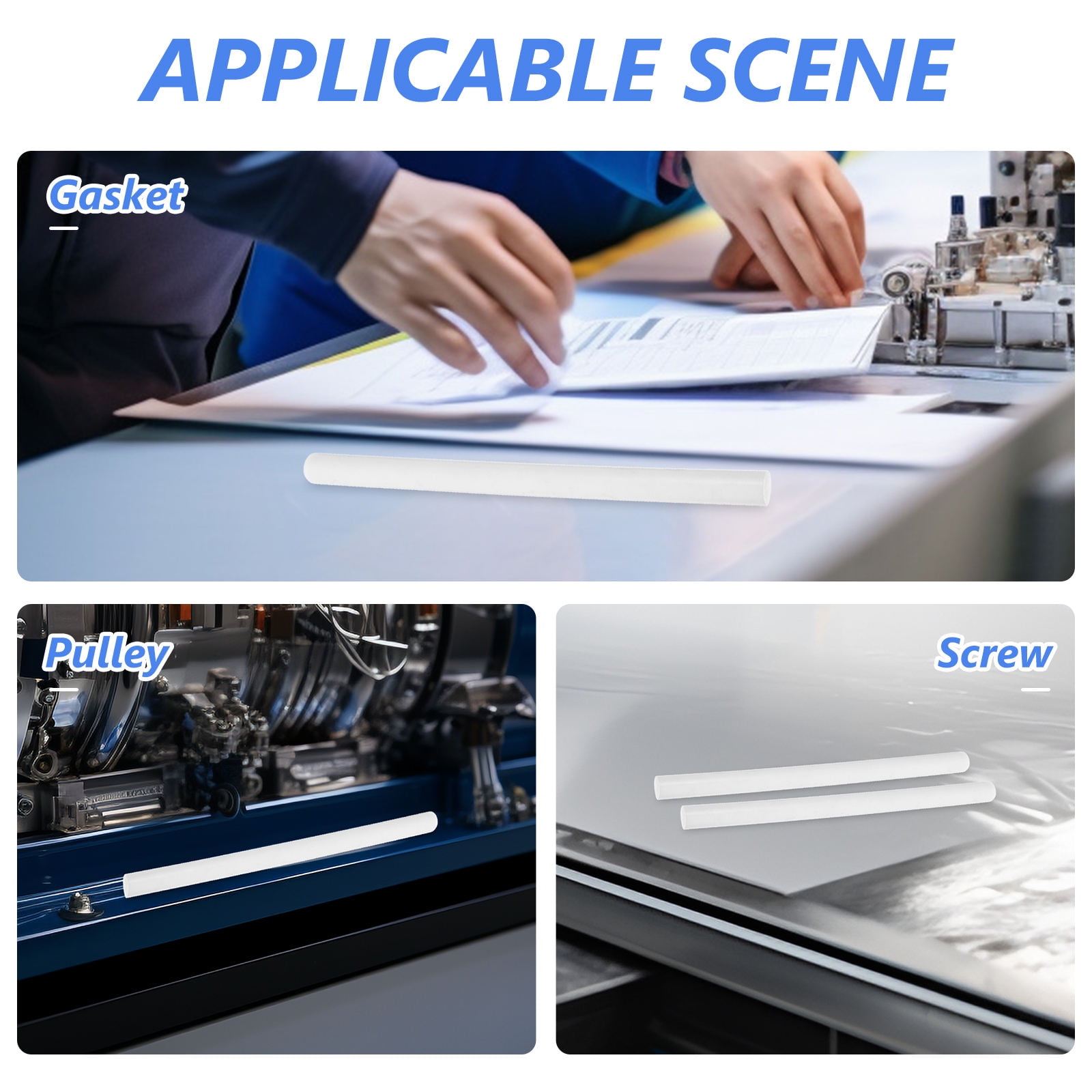 Tineasur Durable Pom Rods for DIY Milling, Turning, Drilling, and ...