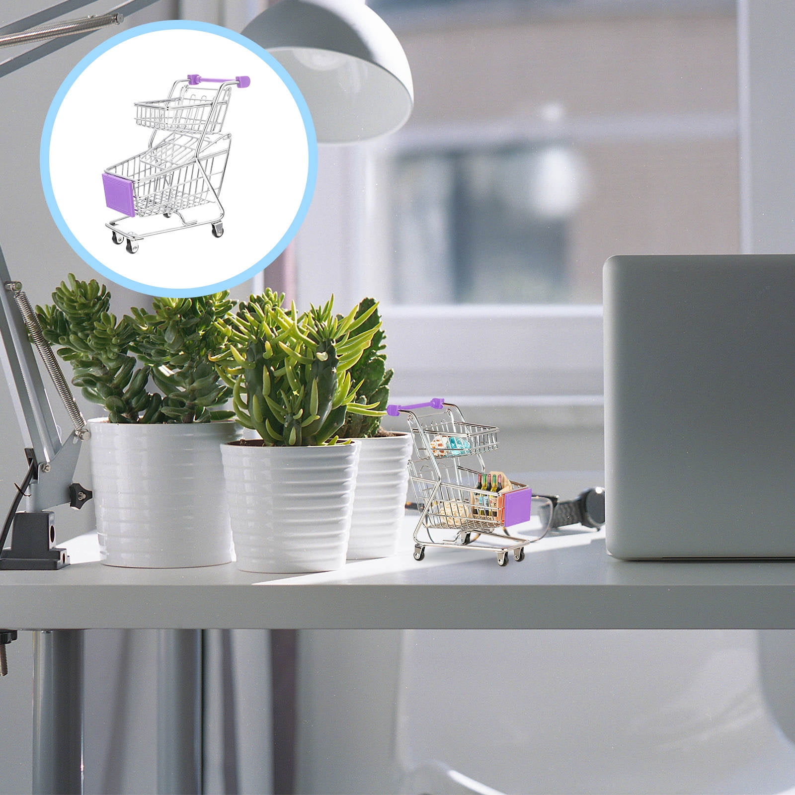 Tineasur 48Pcs Mini Toy Shopping Carts for Childrens Pretend Play in ...