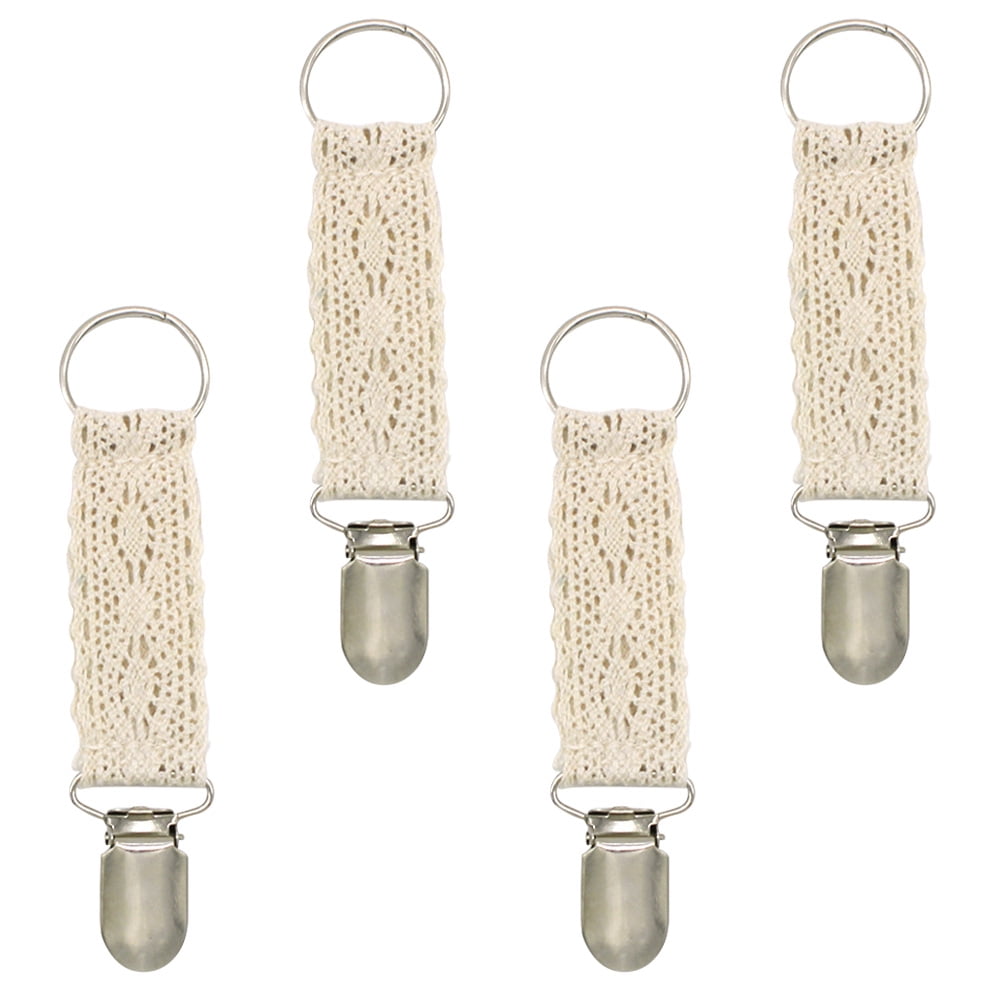 Tineasur Adjustable Design Bag Clamps Beige Cotton 4Pcs - Walmart.com