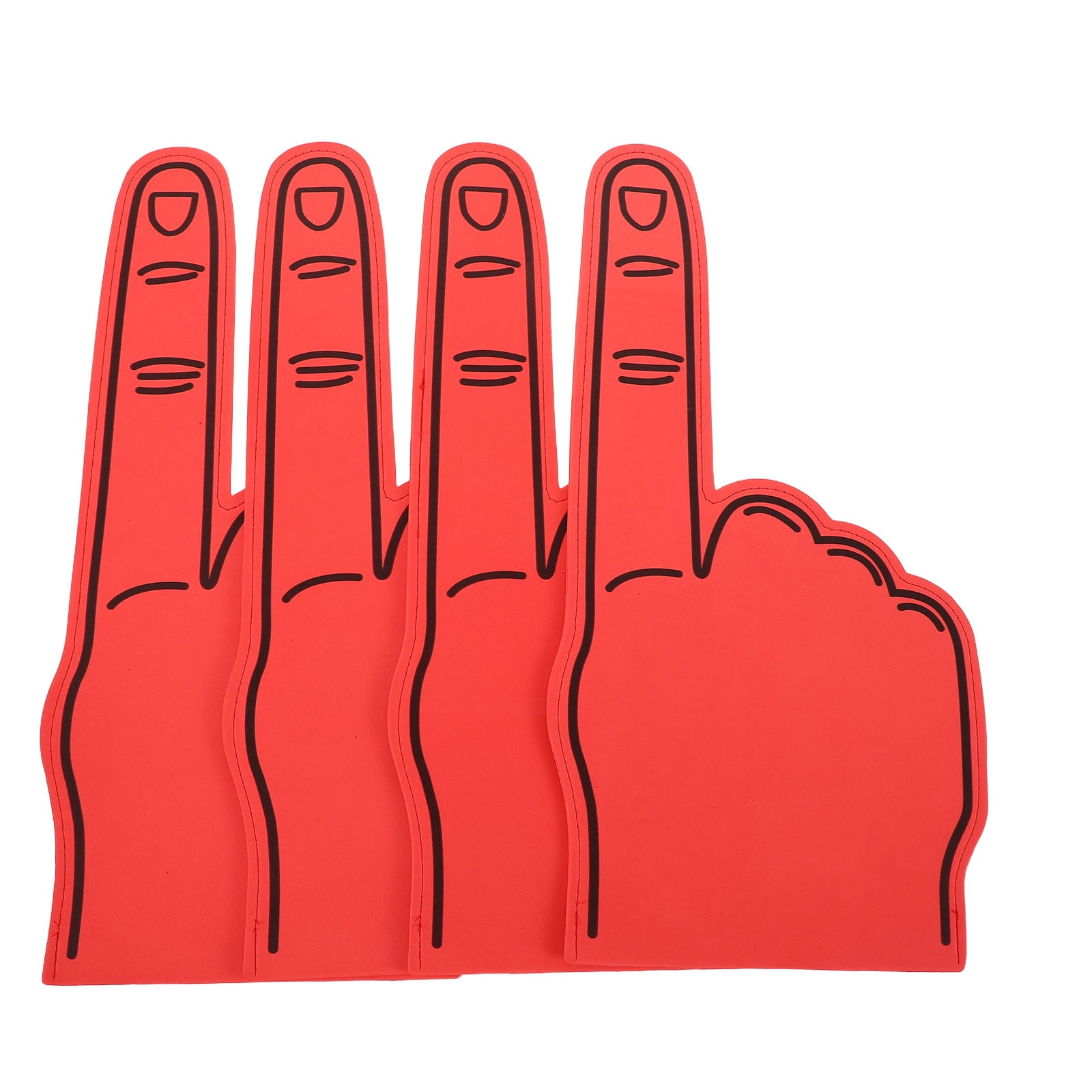 Tineasur 4Set Cheerleading Hand Prop Red for Party Attendees Engagement ...