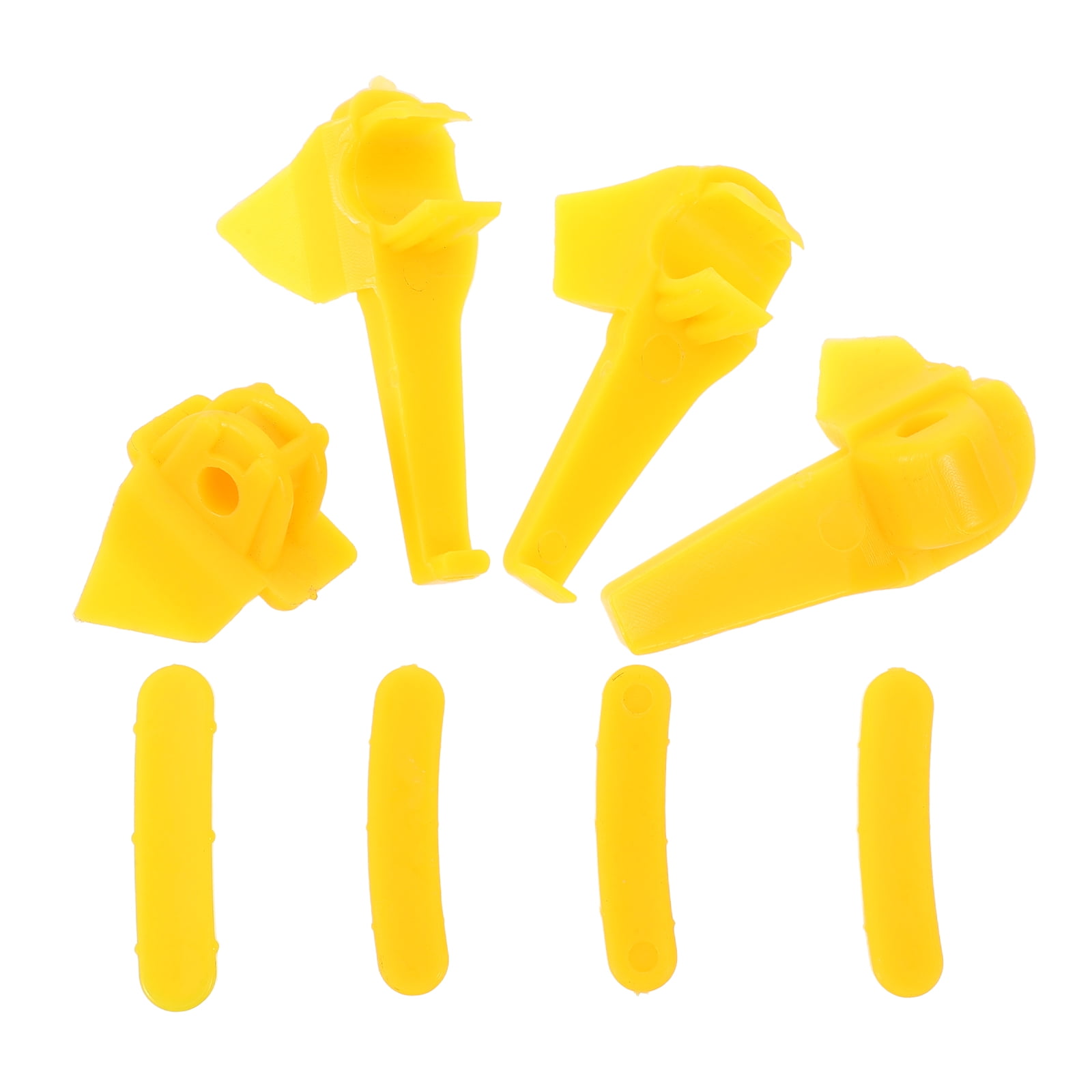 Tineasur 4Set Yellow Plastic Rim Edge Protector for Car Wheels Tire ...