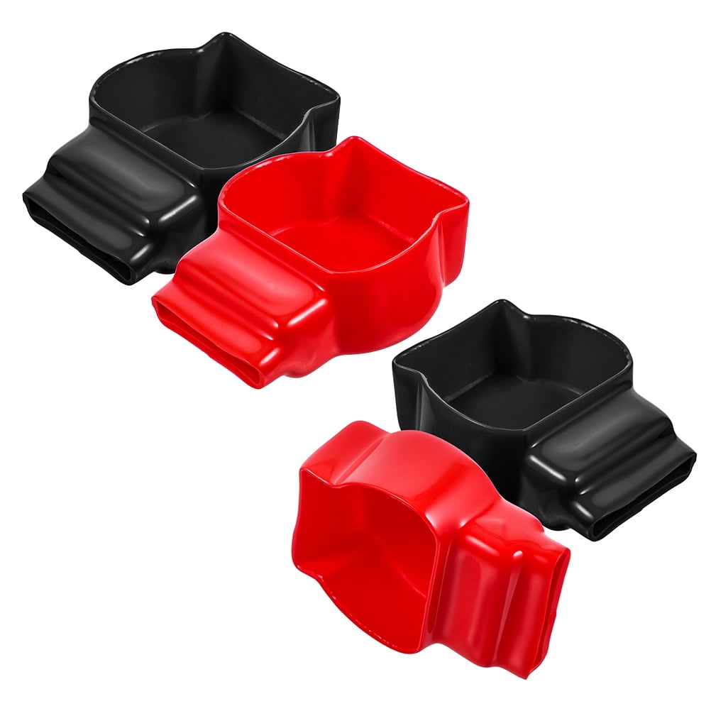 Tineasur 4Pcs Car Battery Terminal Protection Covers Multi Color Easy ...