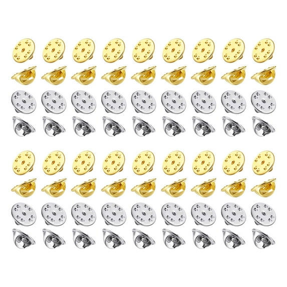 Tineasur 50 Pieces Copper Pin Backs for Brooches, Assorted Colors ...