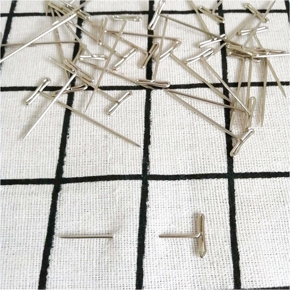 Tineasur Stainless Steel Sewing Pins 50 Pcs T-Pins for Easy Pinning and ...
