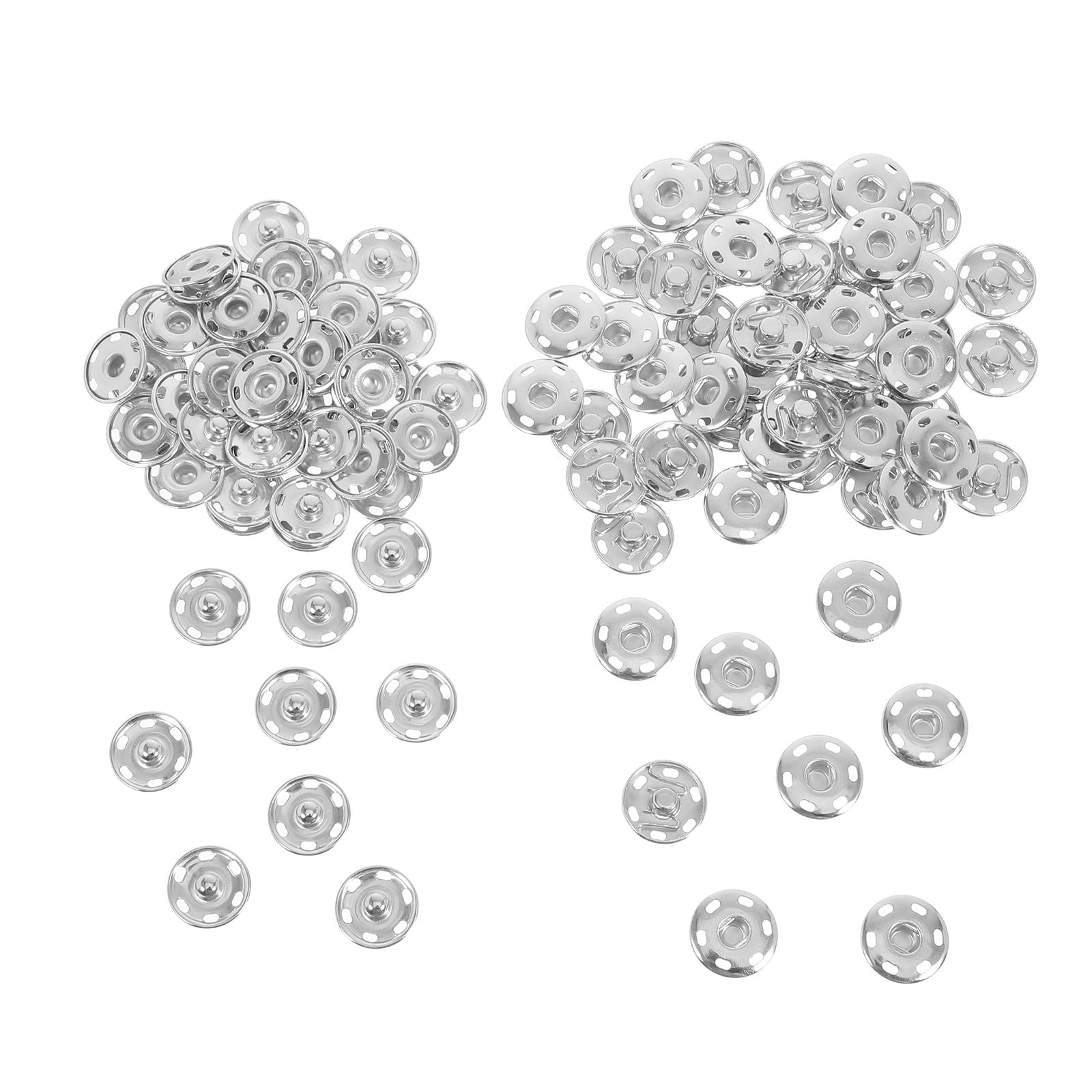 Tineasur Metal Invisible Buttons, Sleek Finish, Versatile for Sewing ...