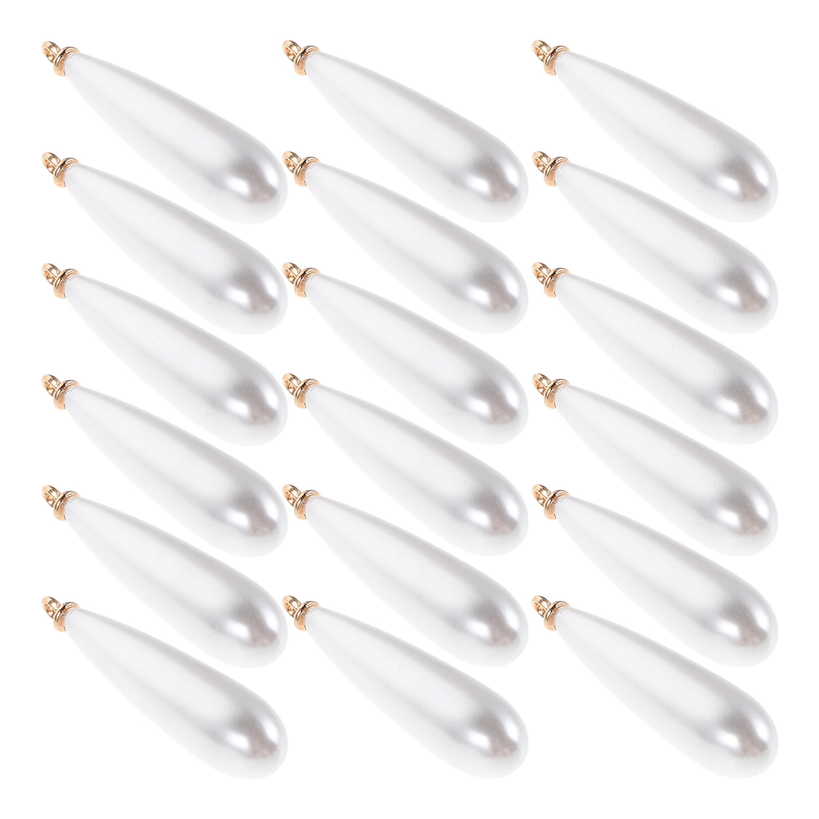 Tineasur 50pcs Faux Beads Charm With Teardrop Design For Jewelry Making ...