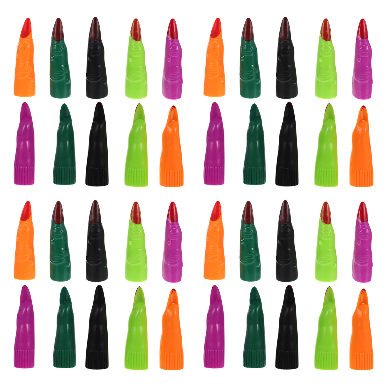 Tineasur 50pcs Finger Toys Witch Fingers Orange Spooky Design for ...