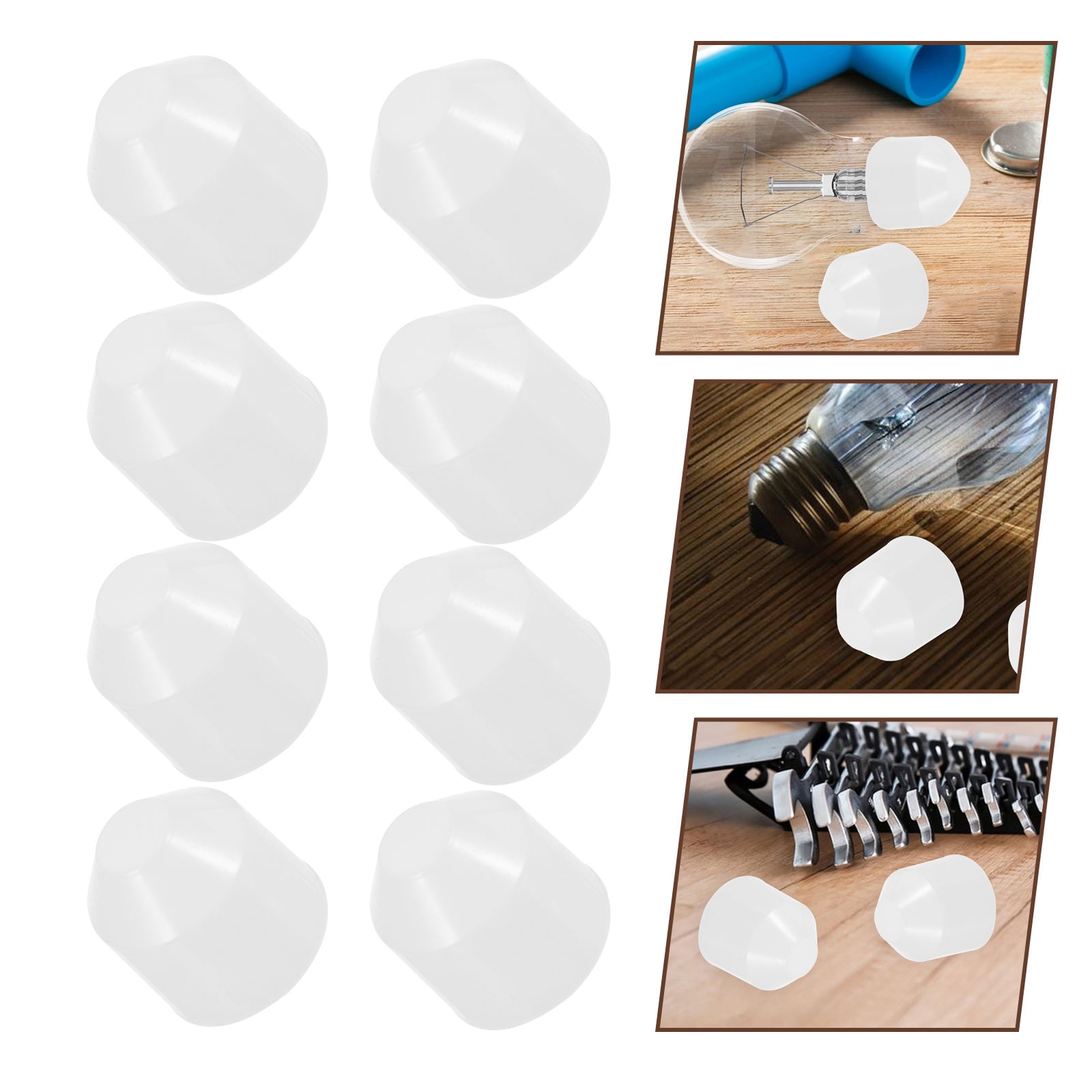 Tineasur 50pcs Plastic Lamp Holder Cup Light Holder for E27 Bulb ...