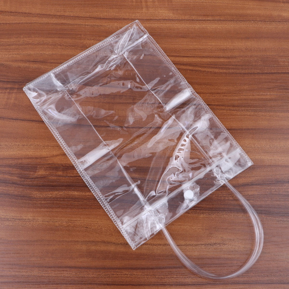 Tineasur 56Pcs Clear Plastic Tote Bags with Handles PVC Storage for ...