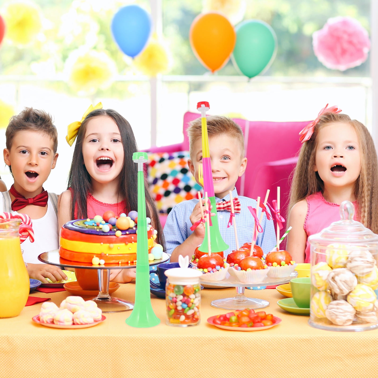 Tineasur 5Pcs Cheerleading Trumpet Noise Making Plastic Cheering Prop ...