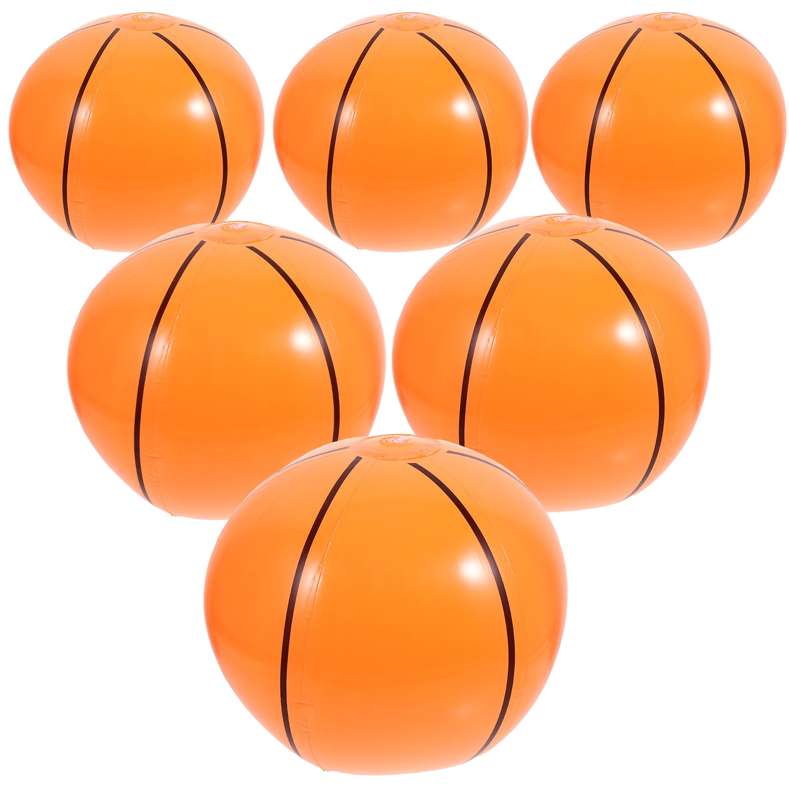 Tineasur 6Pcs Inflatable Beach Balls Pvc Plastic Sports Ball Design for ...