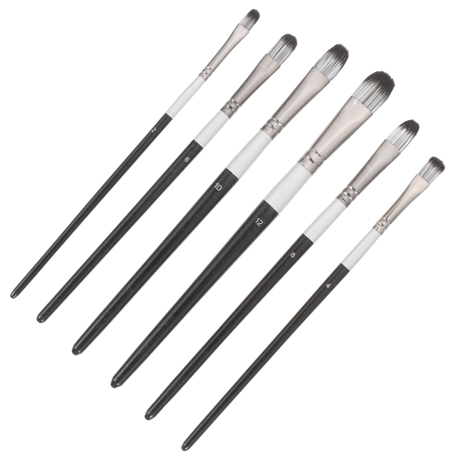 Tineasur 6Pcs Oil Painting Brushes for Adults Multi Color Round Tip ...