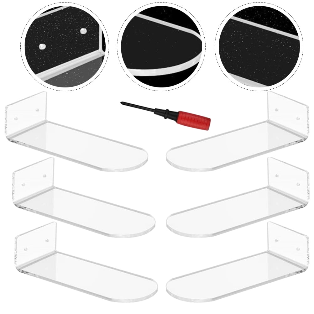 Tineasur Shoe Display Shelf Wall Mountable Modern 6Pcs - Walmart.com