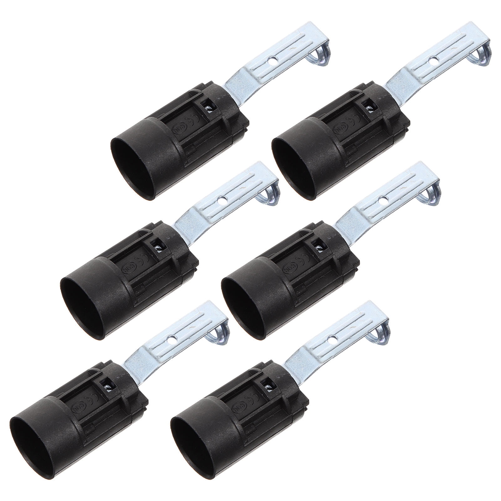 Tineasur 6pcs Black Candelabra Socket Replacement for E14 Bulbs, Lamp ...