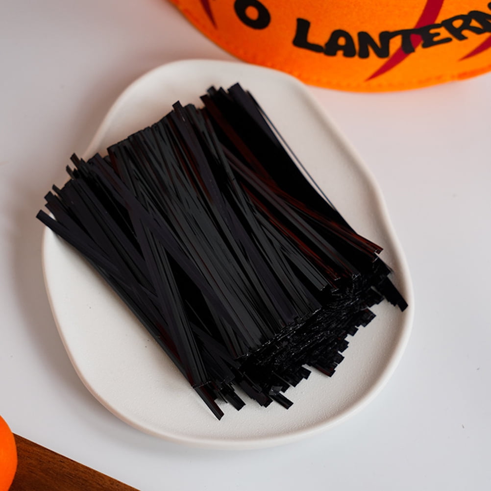 Tineasur Black Twist Ties 800pcs for Bread Bags and Food Packaging ...