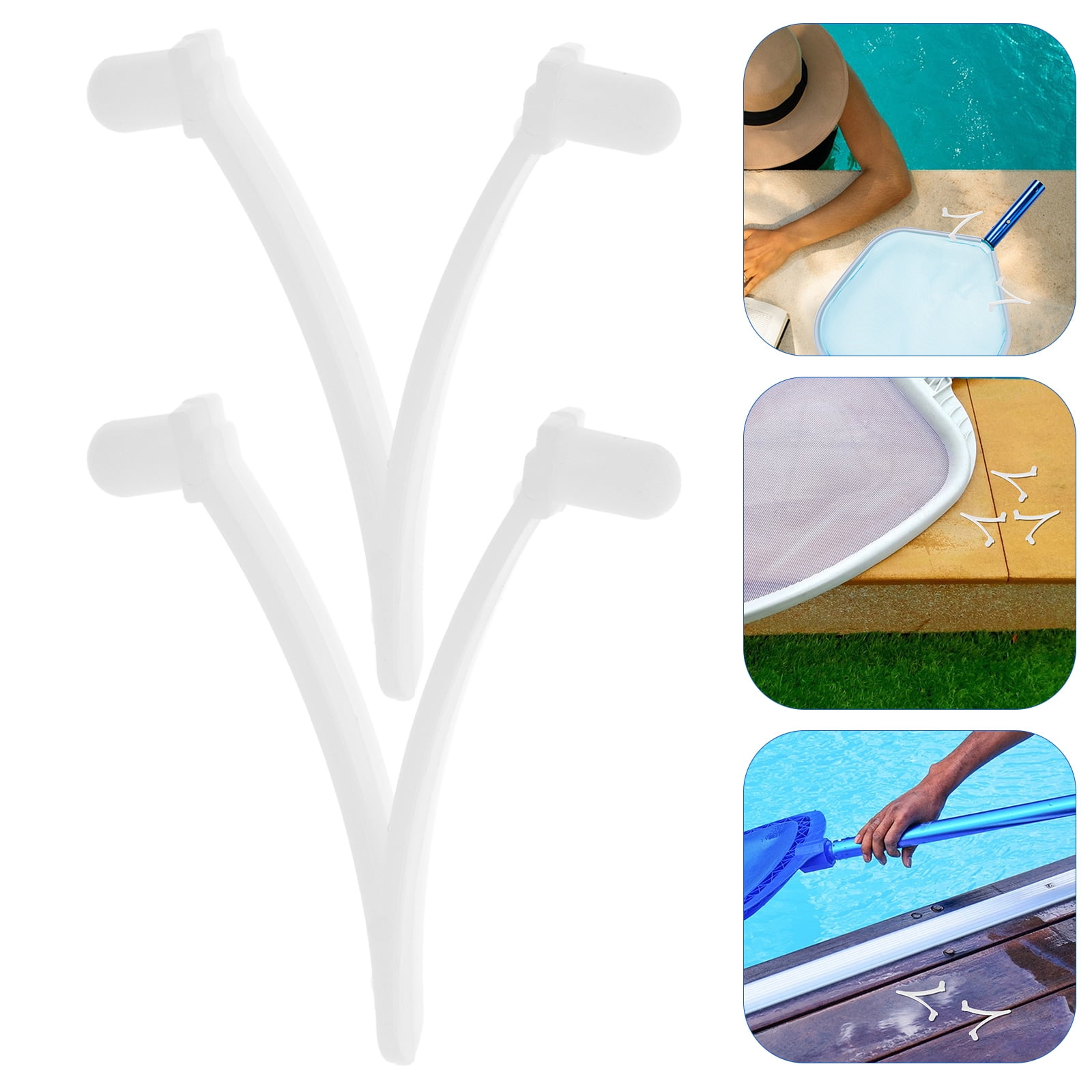 Tineasur 8Pcs Pool Brush V Clips Wall Brushing And Debris Collection ...