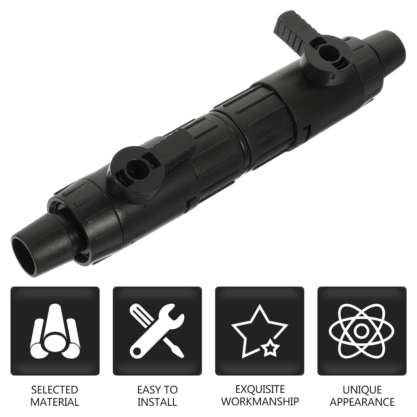 Tineasur Aquarium Hose Connector 1Pack in Black for Secure Connections ...