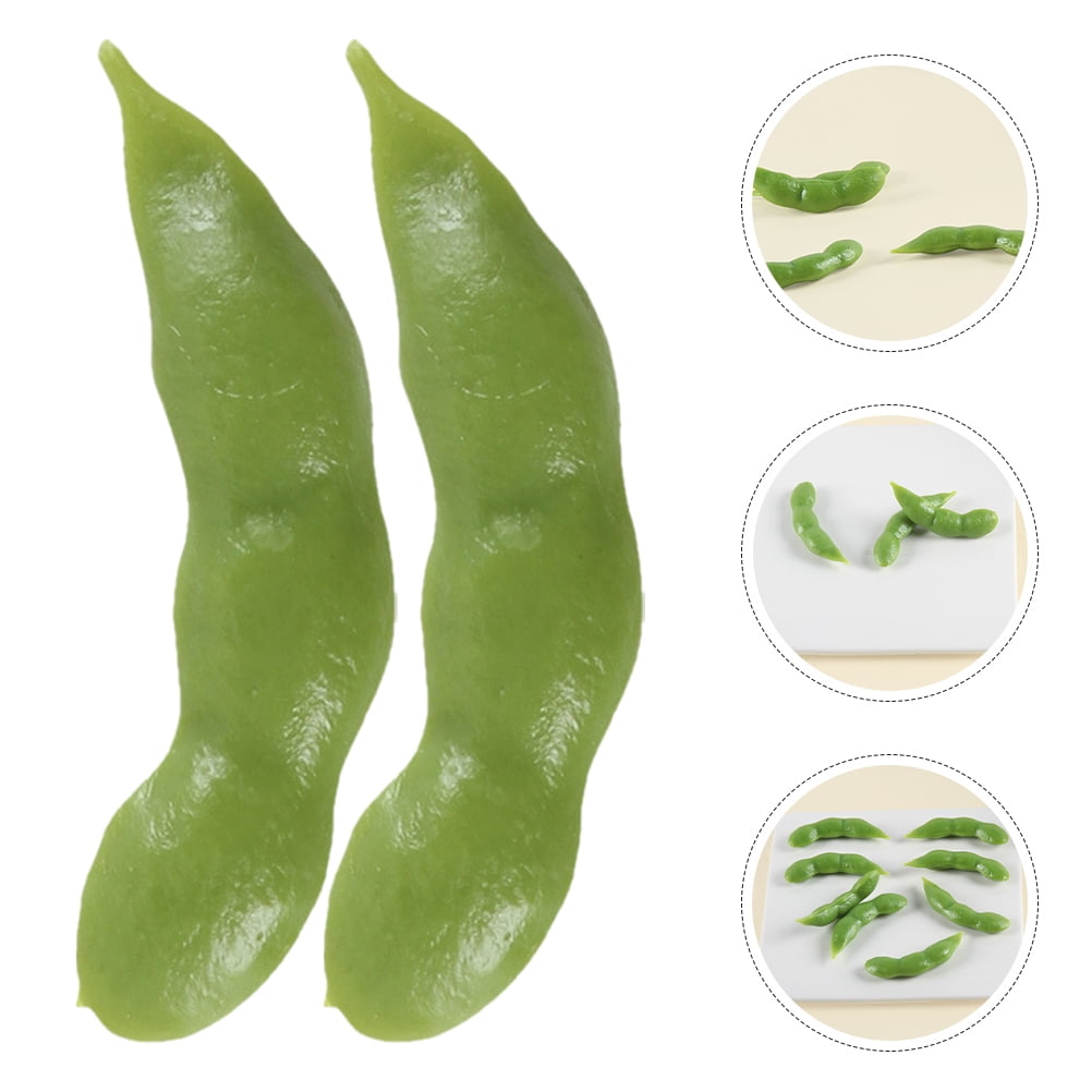Tineasur Simulated Soybean Models Lifelike Fake Vegetables Green PVC ...