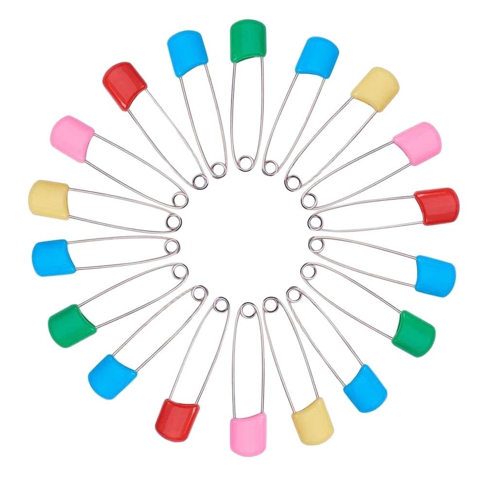 Tineasur Decorative Plastic Washer Safety Pins 100pcs Practical Design ...