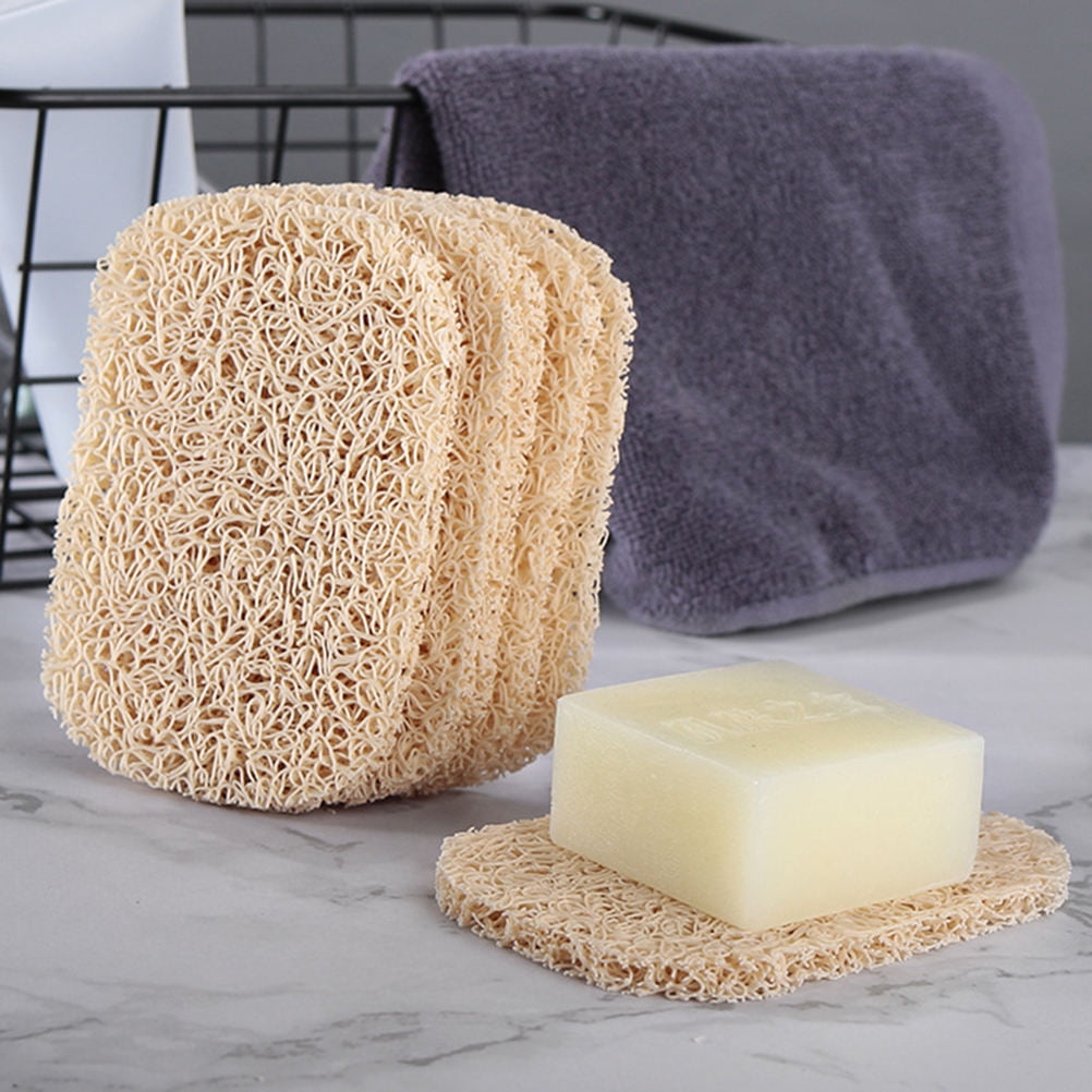 Tineasur Non Slip PVC Soap Tray 3Pcs Beige Bathroom Storage Drainage ...