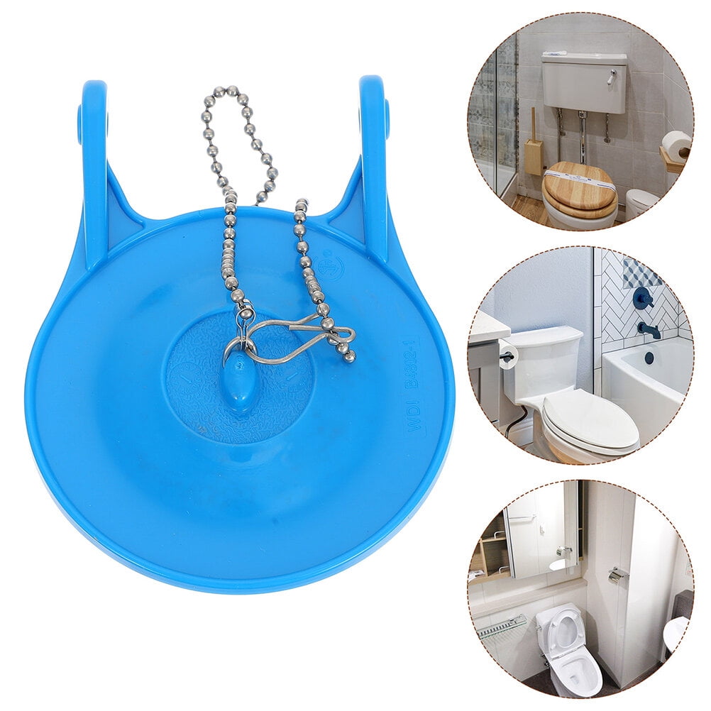 Tineasur Water Saving PVC Toilet Flapper with Chain Blue Tight Seal ...