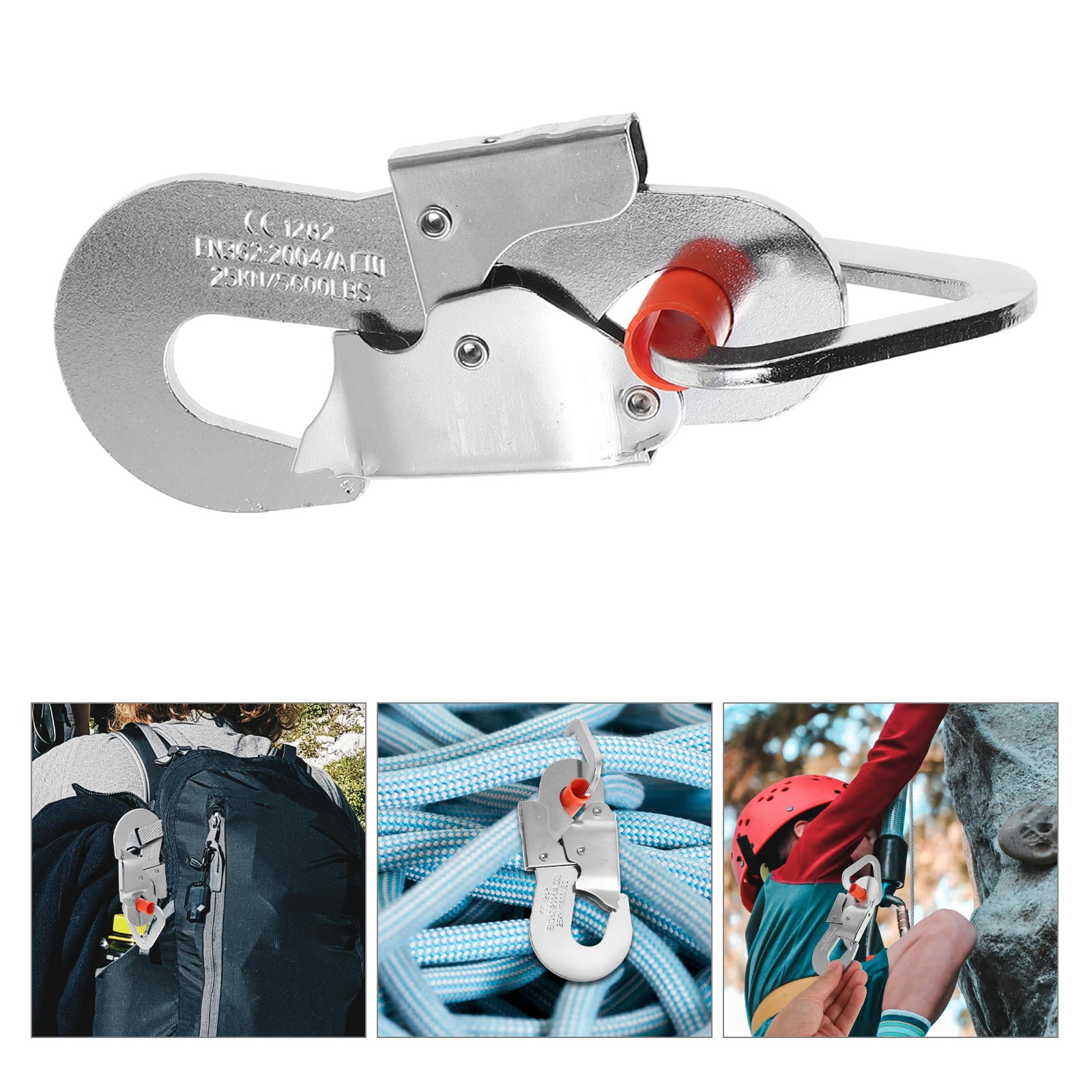 Tineasur Climbing Carabiner Lock Iron Chromium Plated With Locking ...